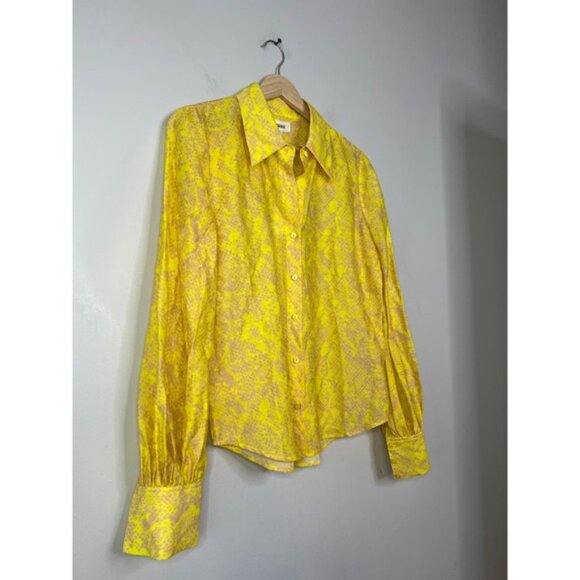 L'AGENCE | Tops | Nwt Lagence Jayleen Yellow Lemon Tonic Python Snake ...